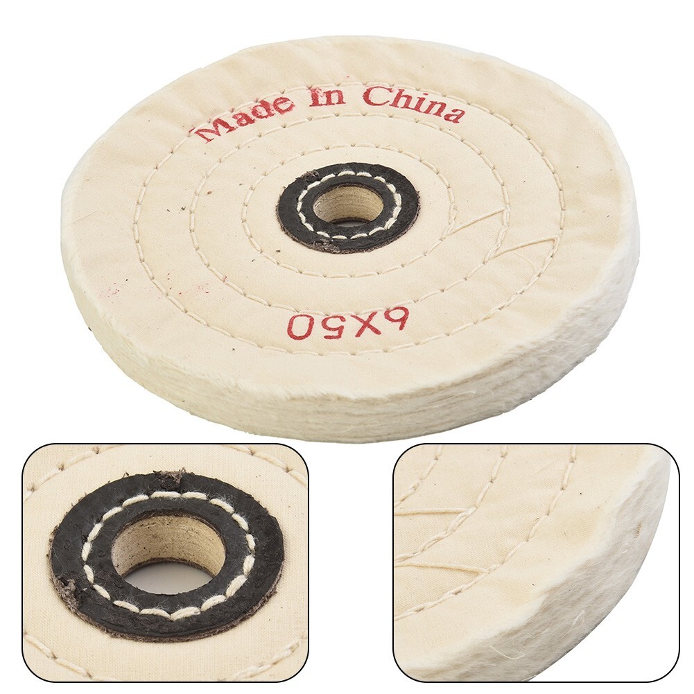 6 Inch Polishing Buffing Grinding Wheel Flannel Polisher Disc 15MM | eBay