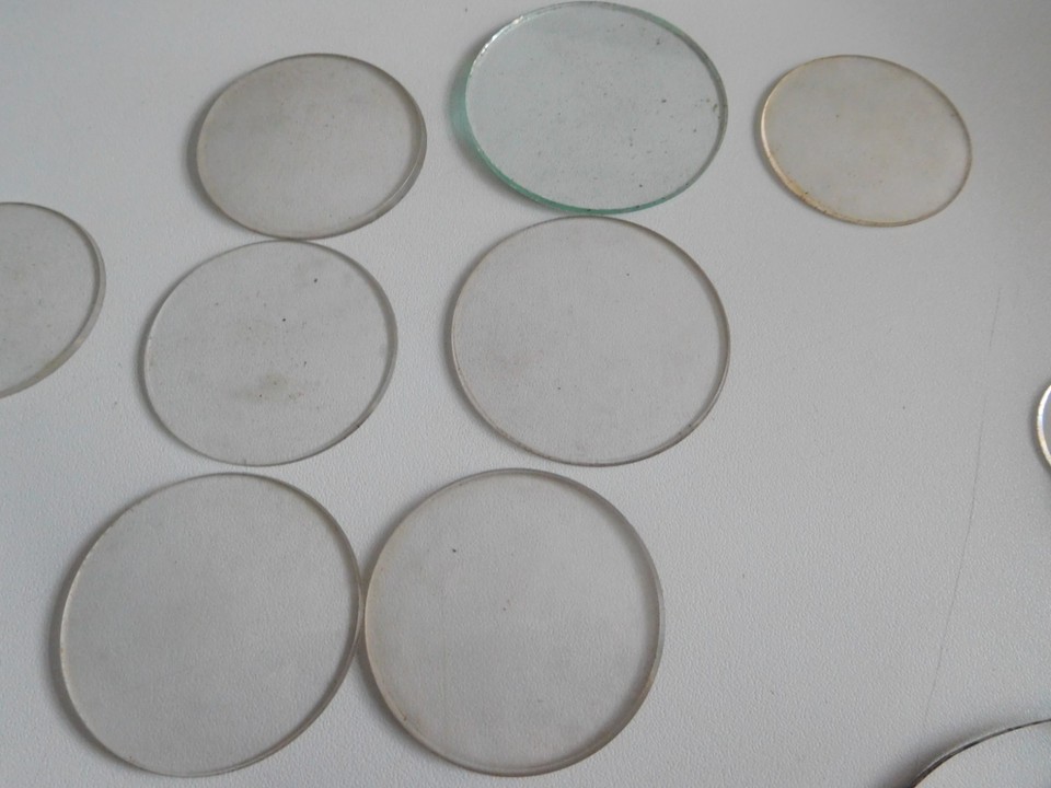 Antique, Vintage, 27, Watch, Fob, Pocket Watch Lenses, Glass, Job lot ...