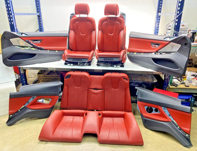 12-18 BMW F12 F13 M6 Sakhir Orange Leather Seats Door Panels Interior ...