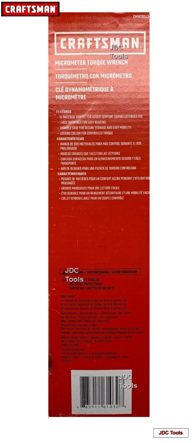 Craftsman 1/2 Drive Torque Wrench CMMT99434 | eBay