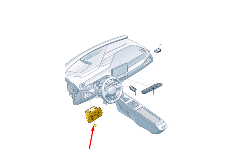 NEW VOLKSWAGEN ID.3 E11 LIGHT SWITCH MULTI PUSHBUTTON 10A941193HWVQ ...