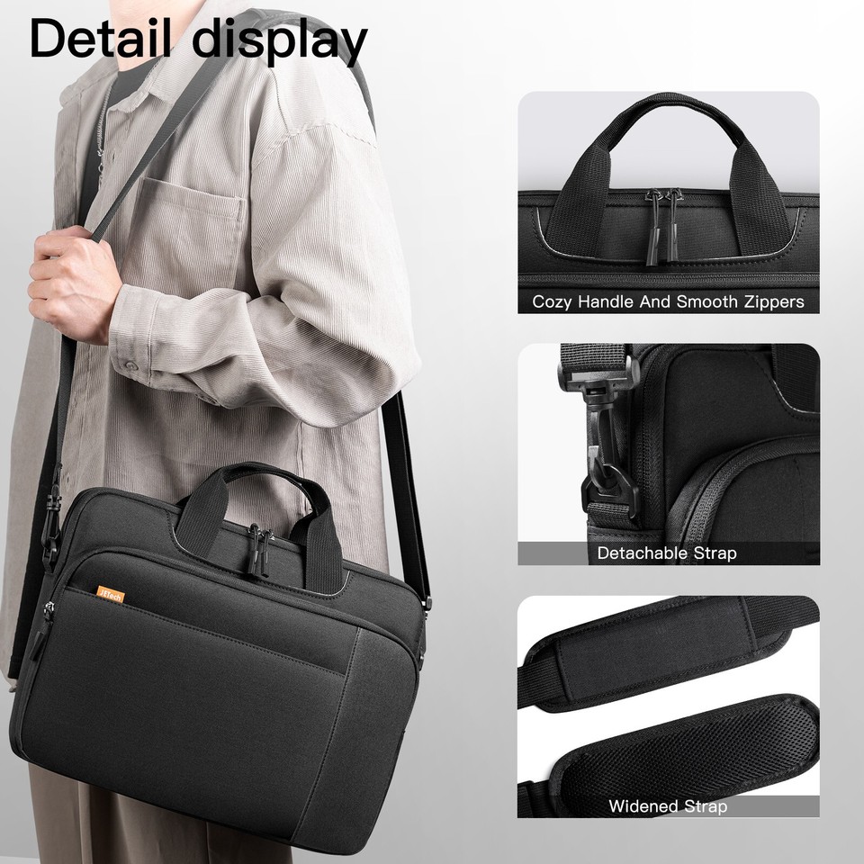 JETech 15 15.6 16 Inch Laptop Bag Case, Waterproof Slim Computer Sleeve ...