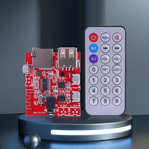 Bluetooth-Compatible 4.1 Car MP3 WAV Decoding Board 3W MP3 Decoding ...