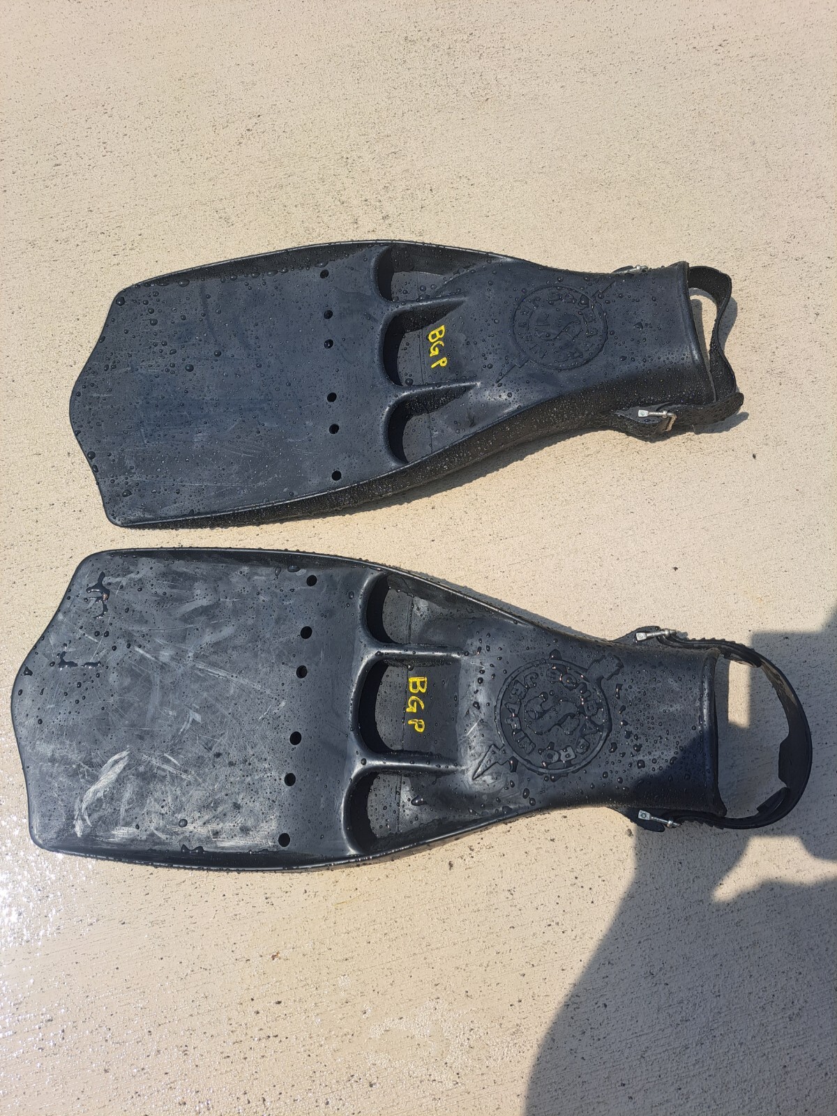 ScubaPro JetFin Black Large Scuba Diving Snorkeling Fins Deep Sea Made ...