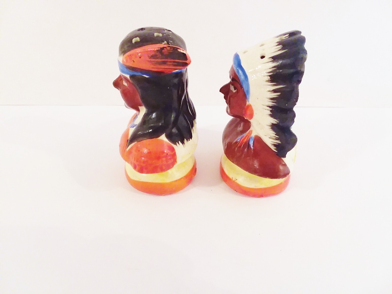 Vintage Native American Chief and Squaw Salt and Pepper Shakers Japan ...