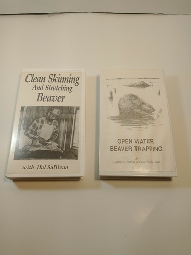 Open Water Beaver Trapping & Clean Skinning & Stretching VHS Lot Hal ...