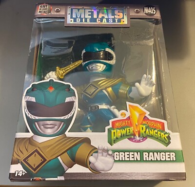 Green Power Ranger Mighty Morphin Metals Die Cast Collectible Figure ...