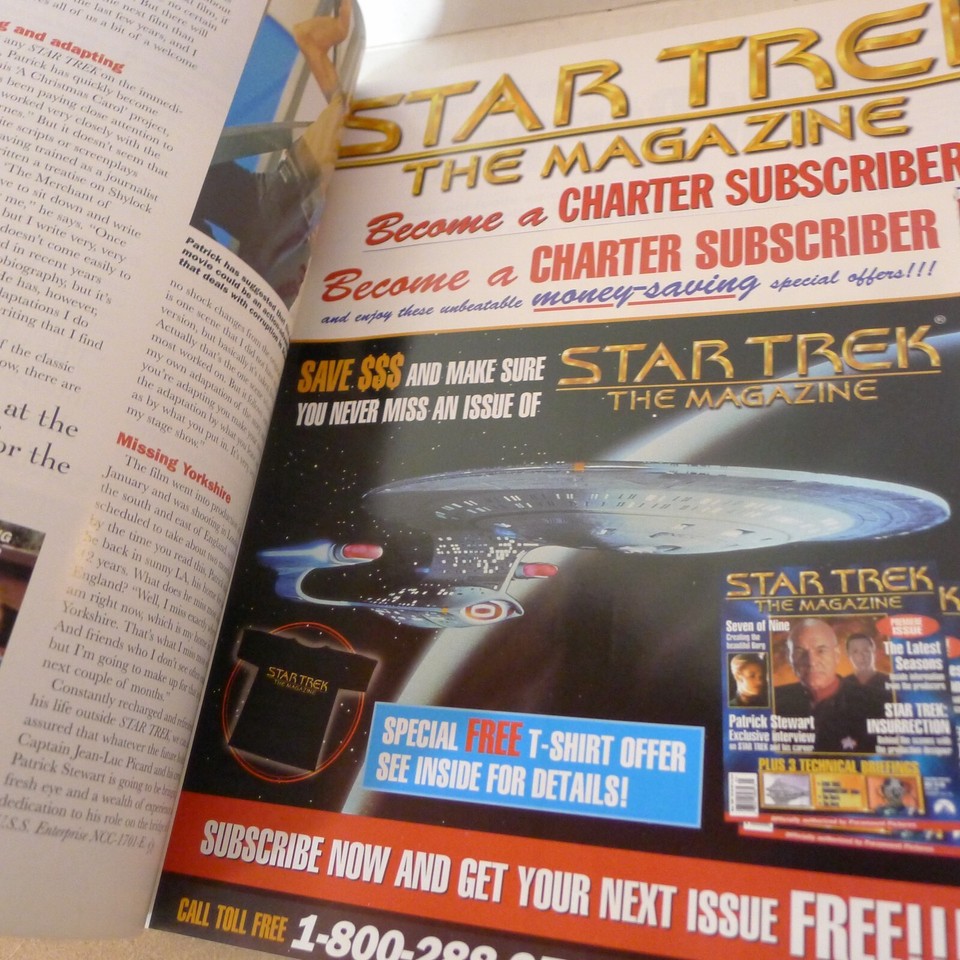 STAR TREK THE MAGAZINE PATRICK STEWART PREMIERE ISSUE May 1999 | eBay