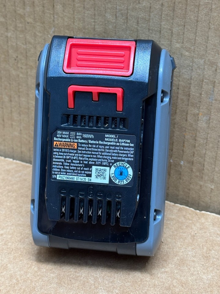 POWERWORKS GENUINE [BAP706] 40V 4AH / 20V 8AH LITHIUM-ION TOOL BATTERY ...