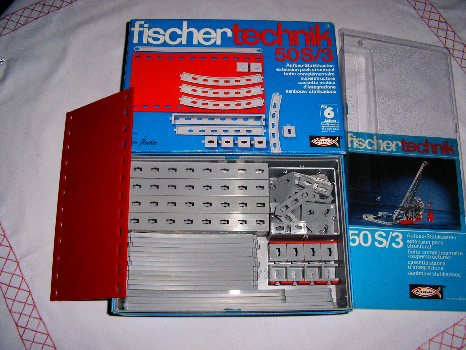 FISCHERTECHNIK Baukasten 50 S/3 *Statikkasten*, OVP mit Beschreibung ...