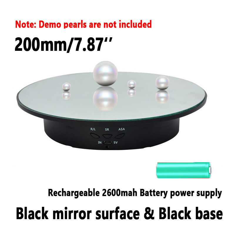20CM Display Electric 8KG Stand Turntable Show Holder 360° Power ...