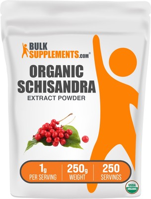 BulkSupplements Organic Schisandra Extract Powder 250g - 1g per Serving ...