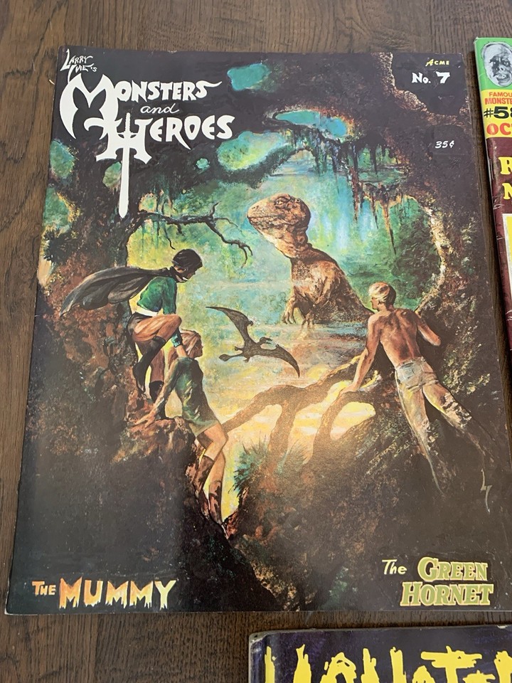 6 Horror Monster Magazines FN- Lot FAMOUS MONSTERS Shriek & Monster ...