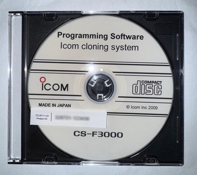 ICOM CS-F3000 V1.0 & V1.1 SOFTWARE FOR THE IC-F3002 IC-F4002 RADIOS ...