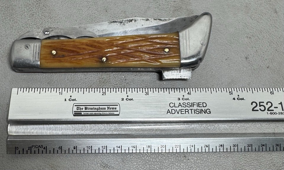 VINTAGE KORIUM PIC JAPAN FIXED BLADE KNIFE with SHEATH. | eBay