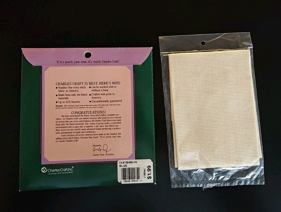 Charles Craft Cross Stitch, MCG Hand/Finger Towels, Fabric 10 & 14ct ...