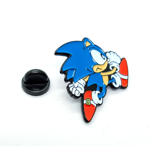 SONIC THE HEDGEHOG PIN Classic Sega Video Games &Movies Gift Enamel ...