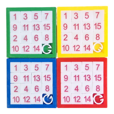 Colourful Sliding Number Puzzle Games Children's Party Bag Stocking ...