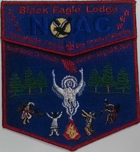 OA BLACK EAGLE LODGE 482 BSA TRANSATLANTIC FLAP RMY RED MYLAR 2004 NOAC 2-PATCH | eBay