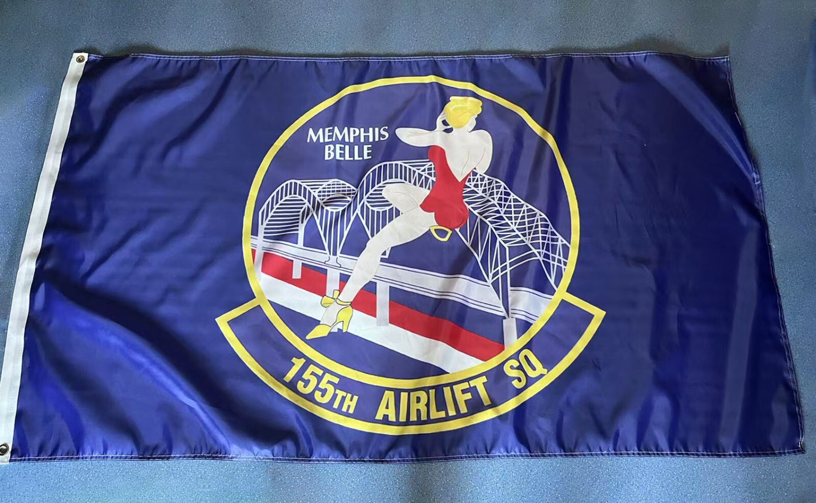 USAF 155th Airlift Squadron C-17 Globemaster III 3x5 ft Single-Sided ...