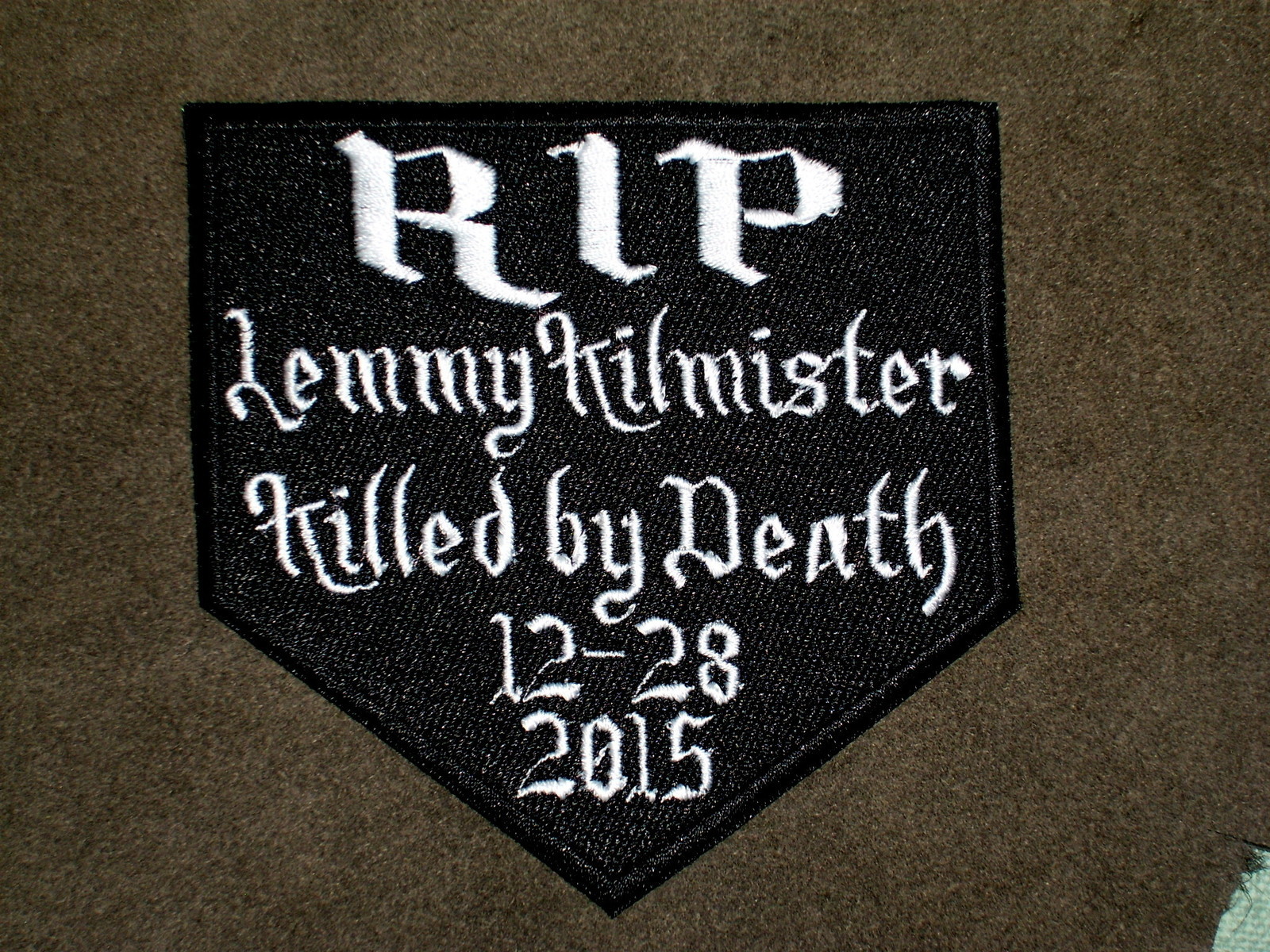 RIP Lemmy Kilmister (of Motorhead) Biker Vest Embroidered Patch | eBay