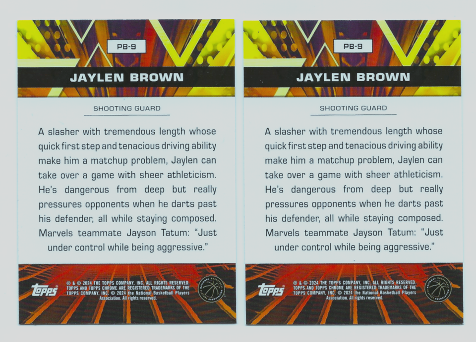2024 Topps Chrome (Power Boosters) #PB-8 Jaylen Brown (2Cards) | eBay
