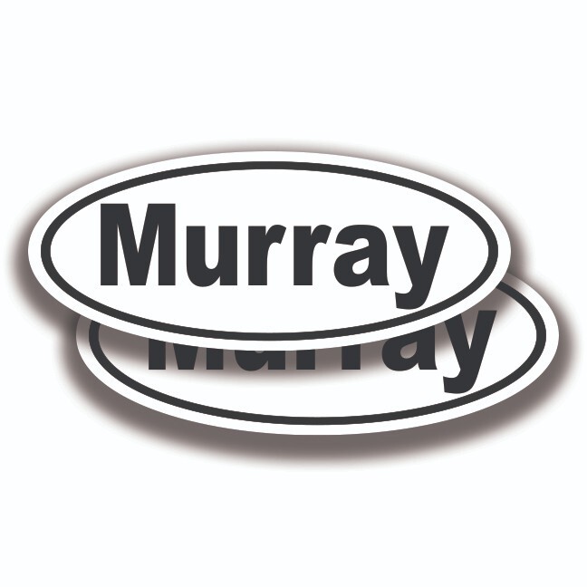 MURRAY NAME DECALs 2 Stickers Bogo Car Truck Bumper Window | eBay