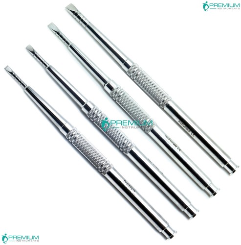 Ridge Straight Chisels Dental Splitting Surgical Extraction Set of 4 ...