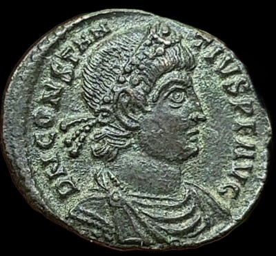 Constantius II, AD 351-355. Bronze AE3,2.6g, 18mm. Ancient Roman Coin ...