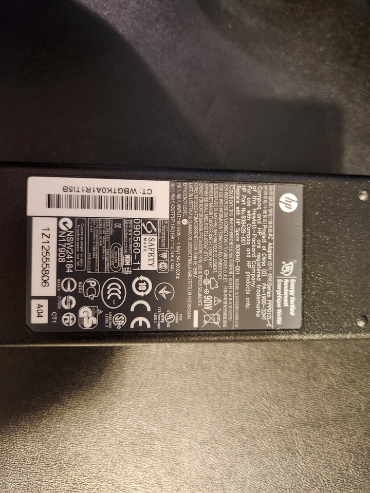 Genuine OEM HP Laptop AC Power Charger PPP012L-E 090560-11 90W | eBay