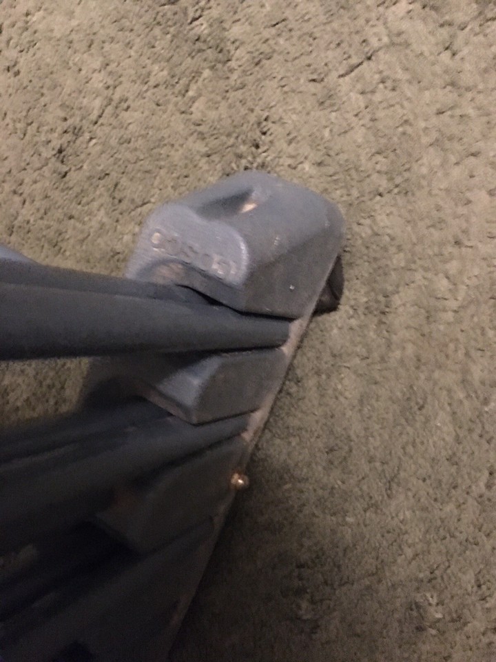 Four Vintage Cosco Folding TV Tray Tables With Rolling Rack In Blue | eBay