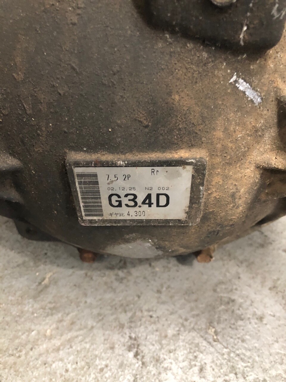 Rear Differential suit Mitsubishi Pajero NM / NP PETROL 4.300 Open ...