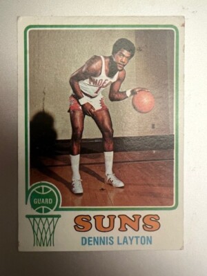 1973-74 Topps Basketball - Dennis Layton ( Phoenix Suns ) #81 - VG/EX ...