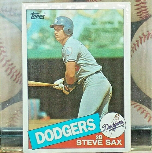 1985 TOPPS Baseball Card # 470 *** STEVE SAX *** Los Angeles Dodgers | eBay