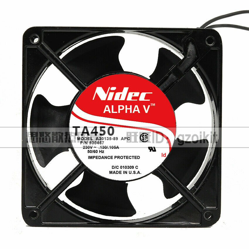 NIDEC TA450 230 V Cooling Fan for TA450 A30135-89 A28678-10 for sale ...