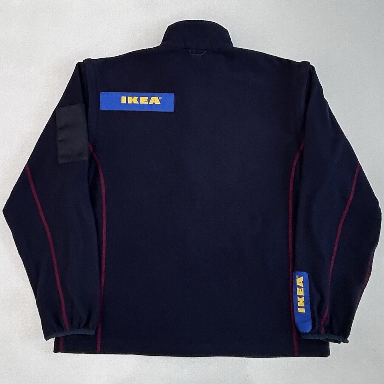 Vintage Ikea Staff Navy Blue Fleece Sweatshirt & Vest Size Men’s Large ...