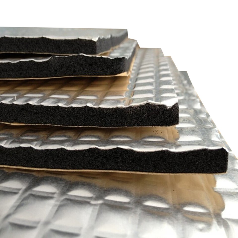 129 SQFT Sound Deadener Car Insulation Automotive Heat Shield Self ...