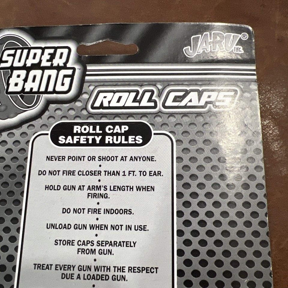 Vintage Ja-Ru 2009 Toy Super Bang Cap Rolls 8-Pack 2,000 New in Package ...