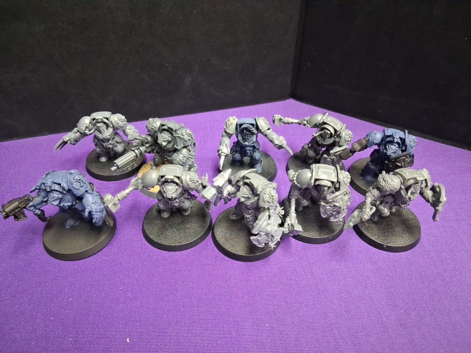 10x Warhammer Horus Heresy 30k / 40k Space marine Assault Terminators ...