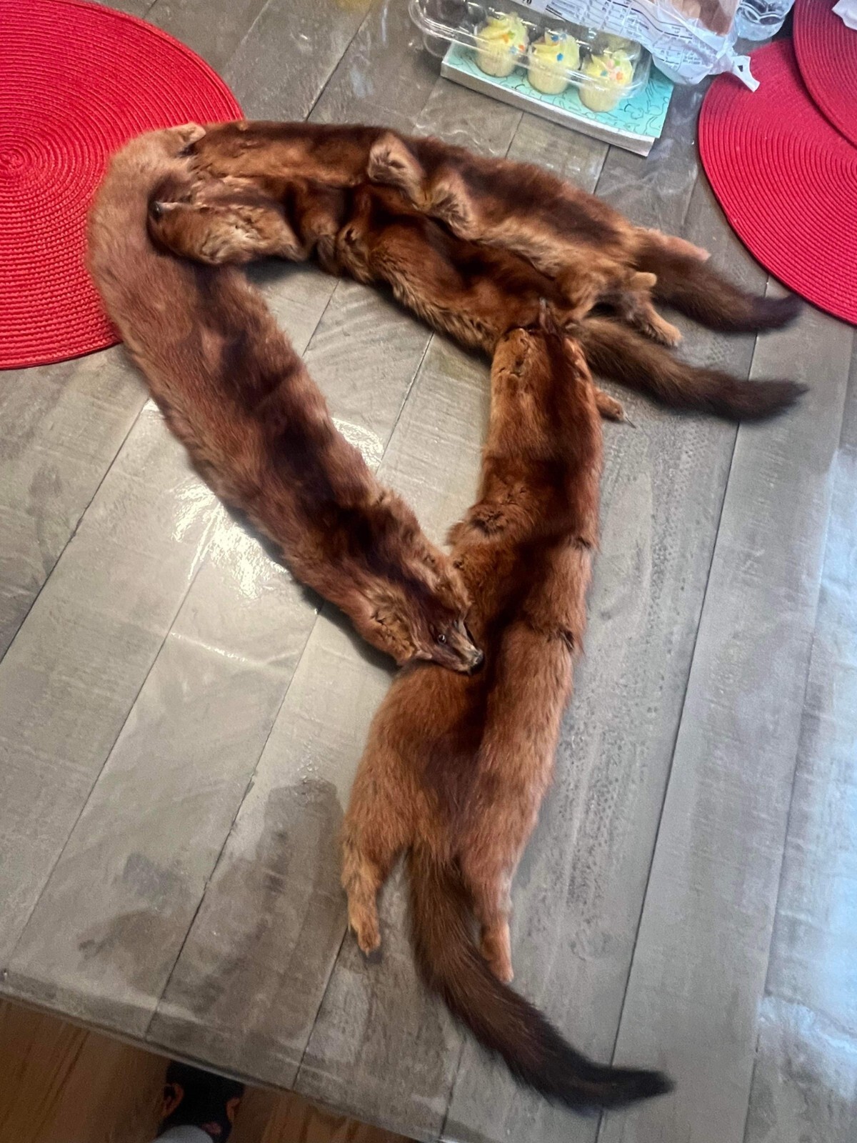 Vintage Four Full Body Mink Stole Fur Scarf Collar Sh… - Gem