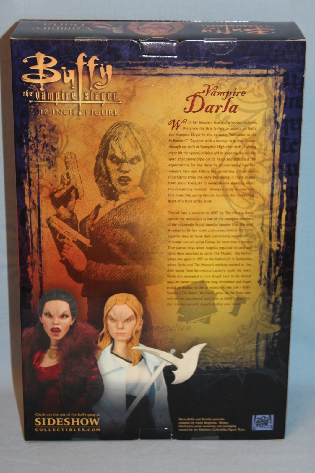 SIDESHOW EXCLUSIVE 1/6 BUFFY THE VAMPIRE SLAYER (DARLA) 12" FEMALE ...