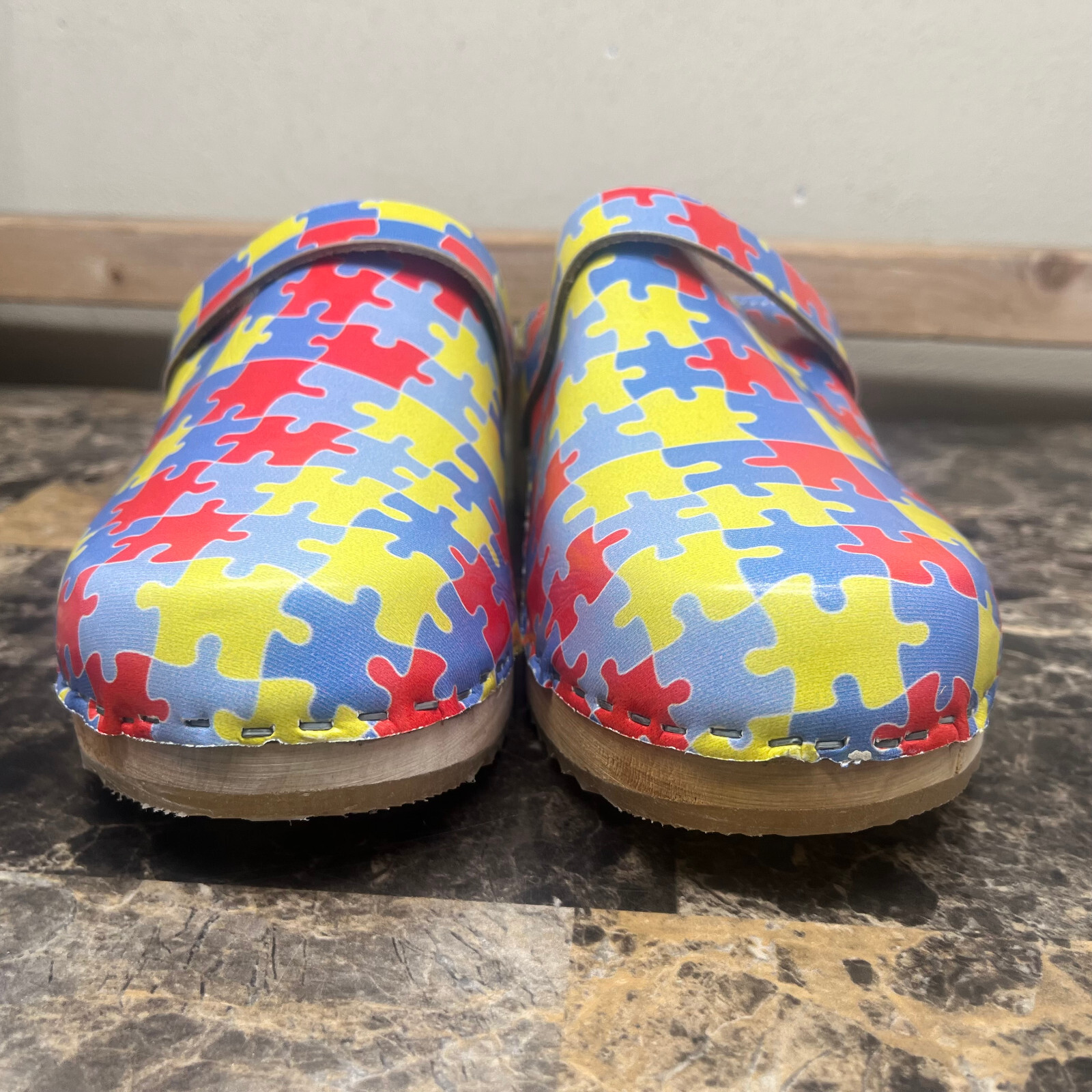 Cape Clogs Autism Awareness Puzzle Piece Clogs Women'… - Gem