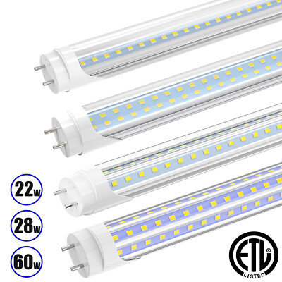 4FT F32T8 F40T12 LED Tube Light Bulb 22W 28W 60W G13 Bi Pin 6500K LED ...