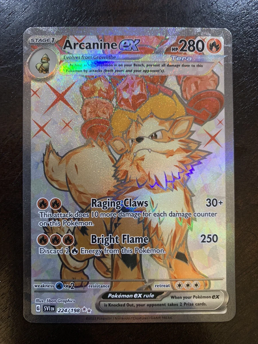 Arcanine Pokemon Card Ex
