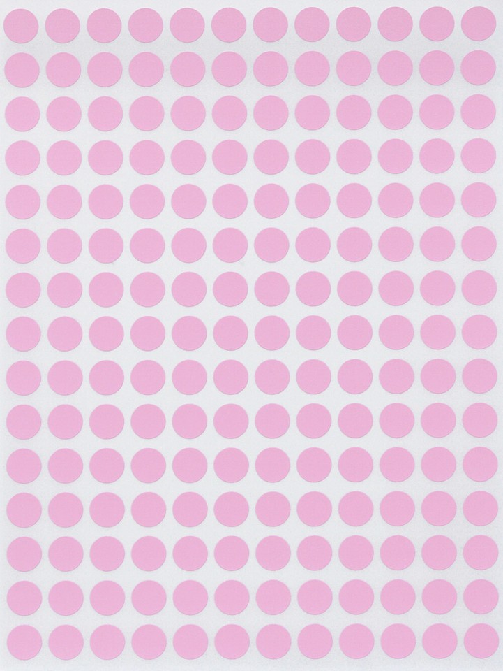 Dot Stickers Pastel Pink in Various Sizes (8MM-25MM) Color Label in 15 ...