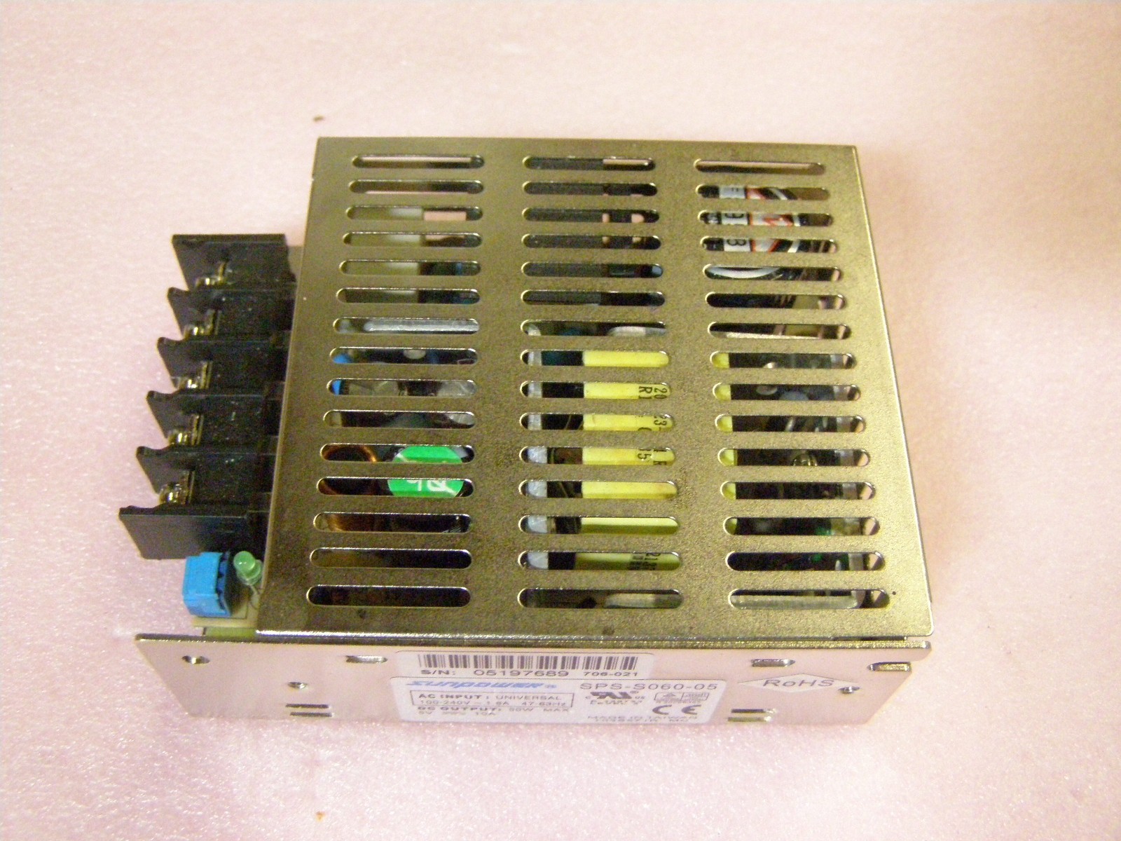 Sunpower SPS-S060-05 Universal AC Input 100-240V 1.8 A Power Supply | eBay