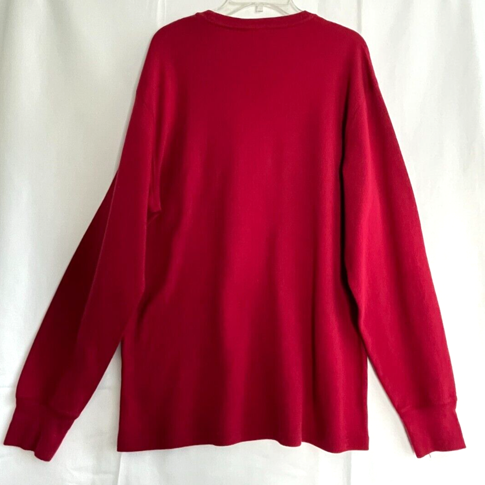 POLO RALPH LAUREN Shirt Men's Sleepwear Blue Pony Thermal Waffle Knit ...