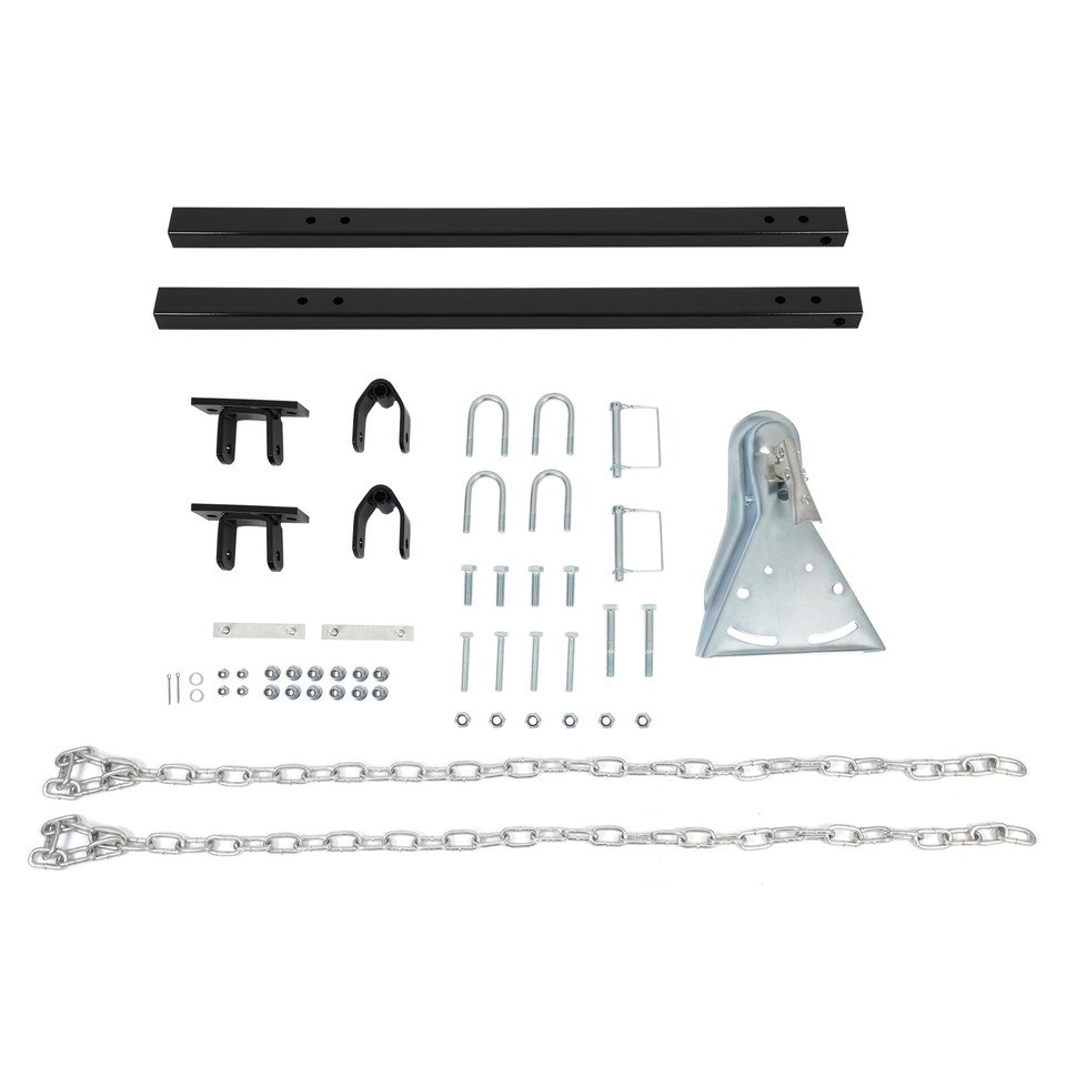 Adjustable Tow Bar 5500lbs w/Safety Chain 24" to 41" Wide For Camper RV ...