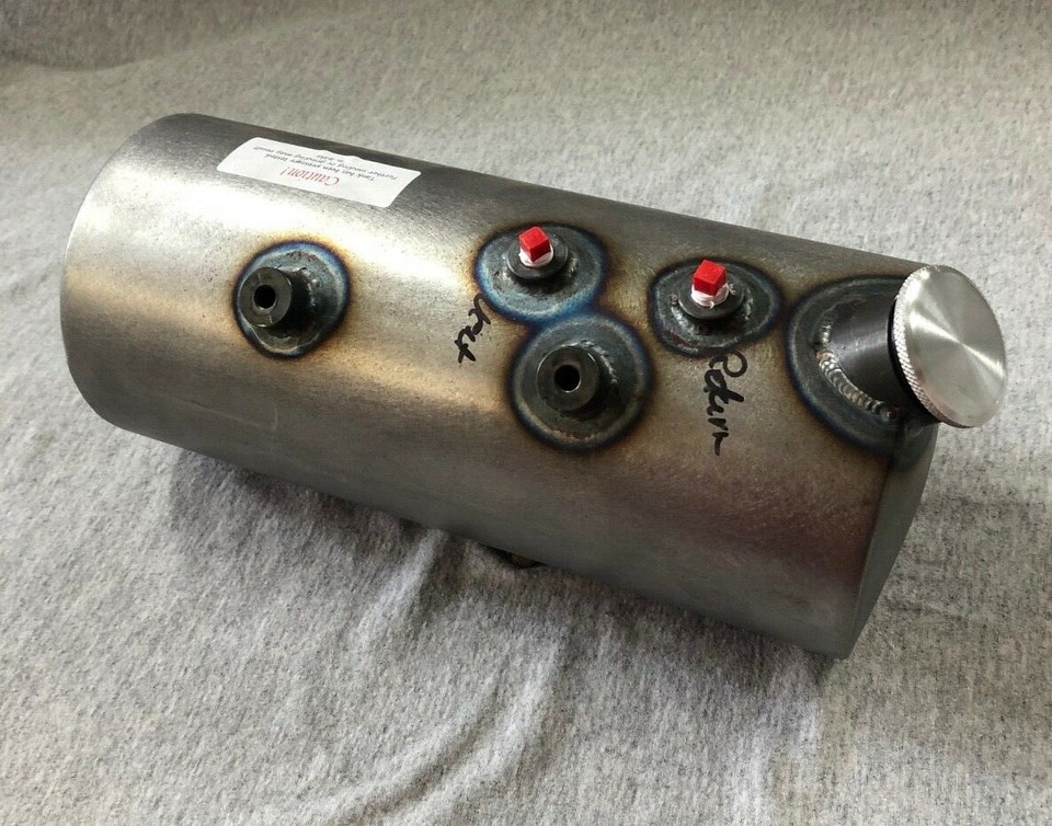USA MADE Custom Round Pill Style Side Fill Custom Oil Tank Harley ...