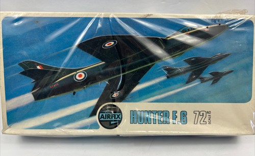 VNTG AIRFIX 1:72 SCALE "HUNTER F.6" FIGHTER JET MODEL KIT #02008-0 NEW ...
